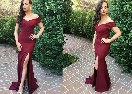 Women Satin Plus Size Prom Dresses , Midi Free Ball Gown Prom Dresses