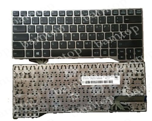 Fujitsu E743 Win 7 UK Keyboard Layout , United Kingdom Keyboard Layout With Gray Frame
