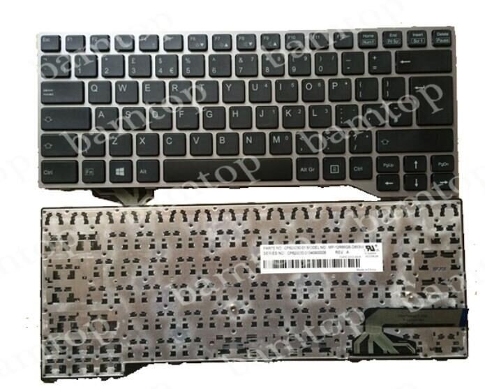 Fujitsu E743 Win 7 UK Keyboard Layout , United Kingdom Keyboard Layout With Gray Frame