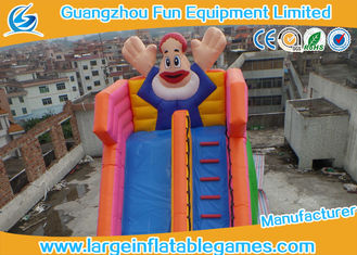 Cartoon Commercial Inflatable Slide For Event / Screamer Inflatable Bounce Slide