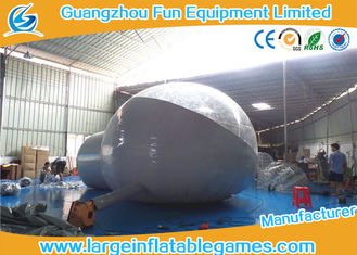 Outdoor Christmas Inflatable Snow Globe With Blowing Snow , CE Certification
