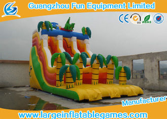 Water Park Commercial Inflatable Slide Virgin Forest Themed With Digital Printing
