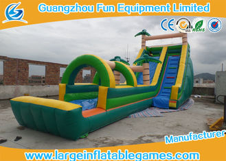 Funny Outdoor Playground Giant Backyard Inflatable Water Slide Double Tripple Stitch