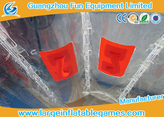 Transparent Inflatable Bubble Ball Soccer Rental With Silk Printing , Great Workmanship