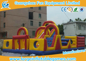 Giant Kids Interactive Inflatable Fun City / Air Blowing Inflatable Amusement Park