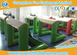 Green / White Inflatable Football Goal Post Air Sealed With CE Approved Blower