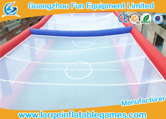0.55mm Tarpaulin Inflatable Football Pitch Bubble Pitch With Netting