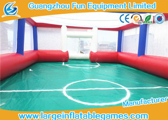 0.55mm Tarpaulin Inflatable Football Pitch Bubble Pitch With Netting