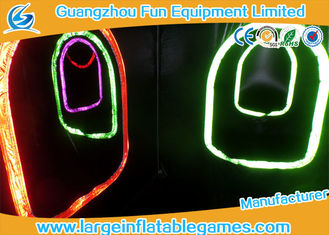 Black Air Hot Welded Inflatable Maze Bounce House For Adults / Kids