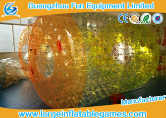 Durable Professional Amusement Water Rollers Inflatable With Digital / Silk Printing