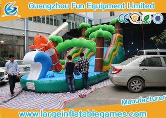Sharks Commercial Inflatable Slide Customized Size Inflatable Water Slides