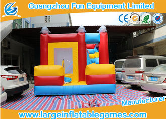 Customized Inflatable Bouncy Castle , Inflatable Jumping With Plato PVC Tarpanlin