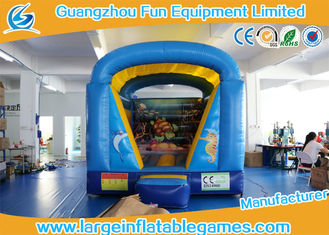 4*3m 0.55mm PVC Inflatable Bouncy Castle With Seaworld Printing