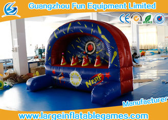 Outdoor / Indoor Inflatable Sport Games , Inflatable Nerf Shootout Game