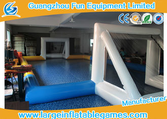 Air tighted inflatable football pitch ,  Volleyball Court With Digital Printing