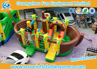 Durable Pirate Themed Inflatable Pirate Boat / Inflatable Bounce House