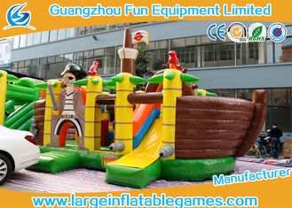 Durable Pirate Themed Inflatable Pirate Boat / Inflatable Bounce House