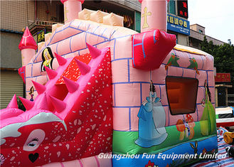 Princesa inflable divertida comercial Bouncy Castle With Slide para los juguetes de los niños
