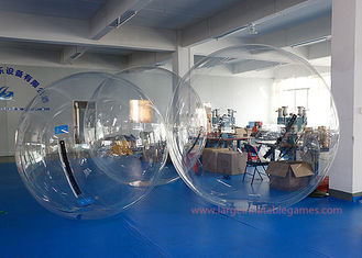 TPU / PVC Large Inflatable Games , Clear Water Walking Bubble Ball