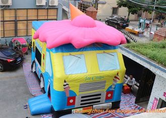 Ice Cream Truck Inflatable Bouncy Castle Durable And Safety EN14960 ROSH