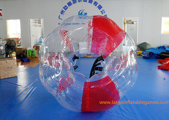 Soft Handle Red Inflatable Bubble Ball , Inflatable Bumper Balls For Adults