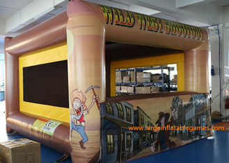 juego del oeste salvaje inflable del lanzamiento del PVC de 0.45m m Platón con la impresión de Digitaces