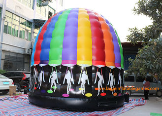 5m Dia Funny  Inflatable Disco Jumping Area Inflatable Castle Bouncer Customized