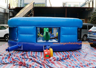 Kids Cartoon Ocean World Inflatable Air Bouncer For Amusement Park