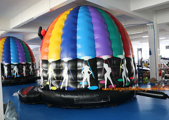 4mH 5m Dia Musical Inflatable Air Bouncer / Inflatable Dome Disco Jumping Area