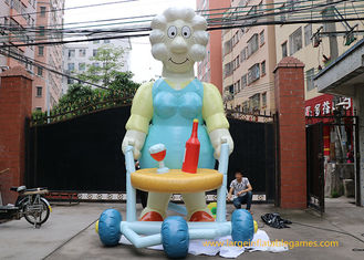 Exhibición de personajes de dibujos animados inflable comercial con la impresión del logotipo/Sarah inflable