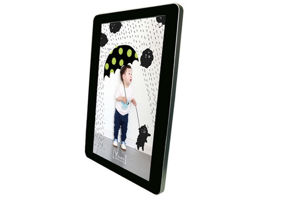 19 Inch External Button LED Advertising Display , USB SD Wall Mounted Digital Signage