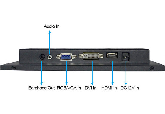 HDMI VGA DVI HD Lcd Monitor , 15 inch 1080p Wall Mounted Computer Monitor