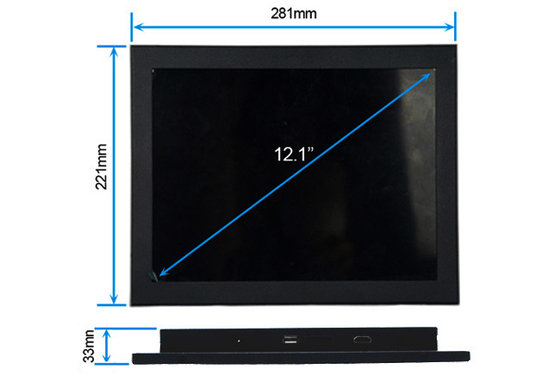 12 Inch Shopping Full Hd Tv Lcd Led Advertising Retail Display Auto Turn On / Off