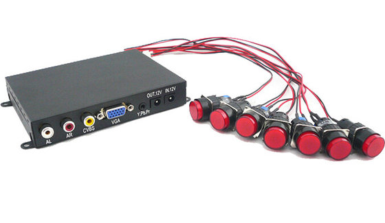 AC 110-240V DC 12V Remote control USB SD Card Slot VGA YPbPr port Full HD Media Player