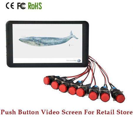 7 inch Full HD LCD Advertising Display Screen Digital Perimeter Advertising Boards