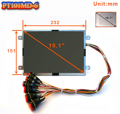Digital Optical Out 3.5 mm Earphone Button 10 Inch LCD Monitor Display