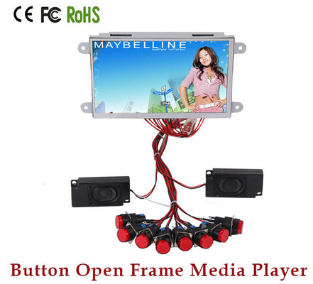 7 Inch Open Frame LCD Monitor , LCD Advertising Board Restaurant Digital Signage