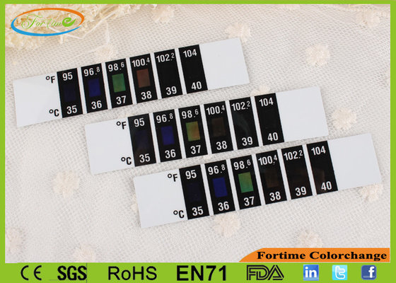 Easy To Read Forehead Thermometer Strip Temperature Stickers 35℃ ~ 40℃