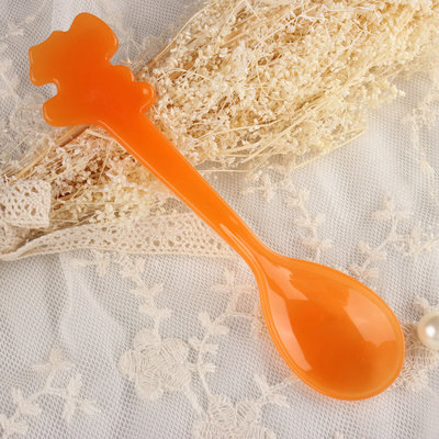 Colorful High Grade Christmas Color Changing Spoons / PP Color Change Spoon Eco-friendly