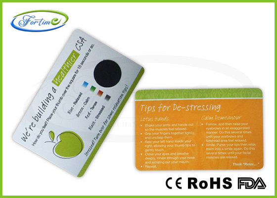 Customized Printing Credit Card Size Stress Test Card For Mood Testing  0.75mm