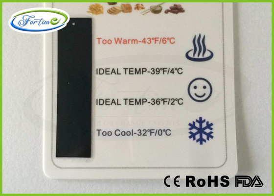 Custom LCD Decorative Refrigerator Thermometer Strip PET Heat-sensitive