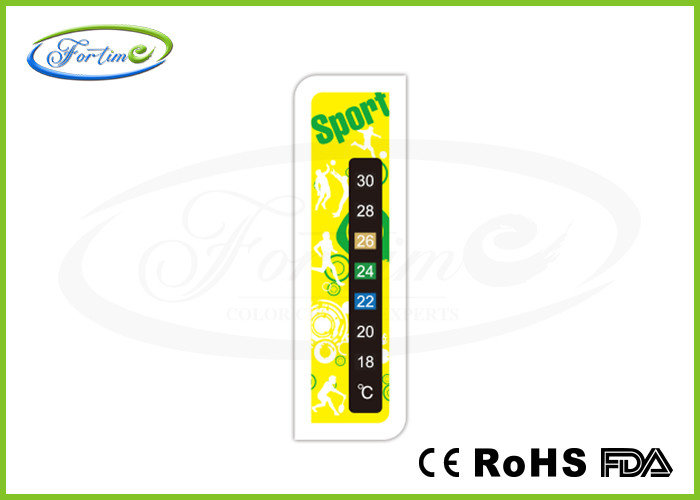 Small LCD Soft Color Change Thermometer for Sport Suit / Down Jacket