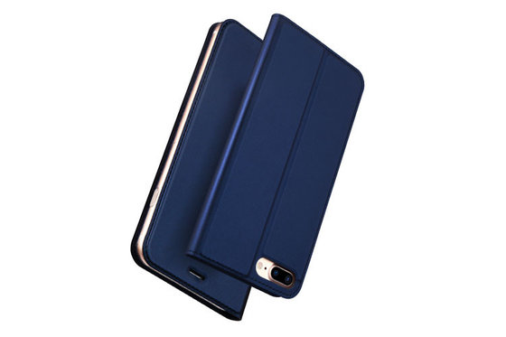 PU Leather iPhone 7 Plus Protective Cases Smooth Magnet Card Holder
