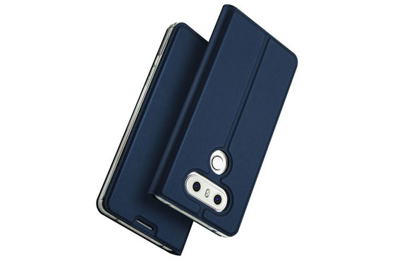 Card Holder LG G6 Wallet Case , Blue Magnet PU Leather Wallet Phone Case