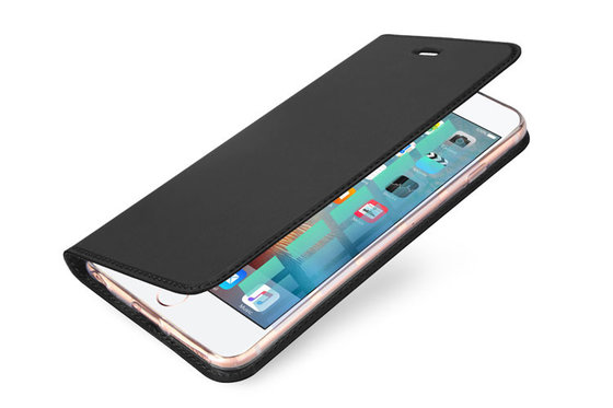 Book Style iPhone Protective Cases Black color leather case for iphone 6