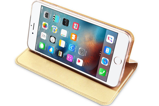 Thin IPhone Protective Cases Magnet Bracket Smooth PU Leather For IPhone 5