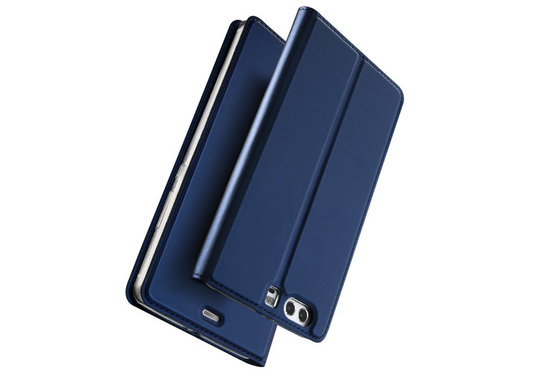 Blue Huawei P10 Plus Flip Cover Unique Cell Phone Cases Card Slot With Stand Function
