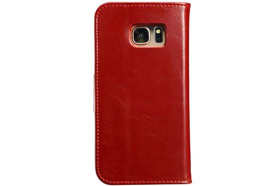 Professional Samsung Galaxy S6 Protective Case Shockproof Red Color With Stand Functional