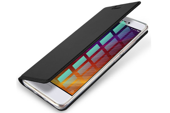 Stand Function Xiaomi Phone Case Mi 5S Magnetic Black Color With Card Holder