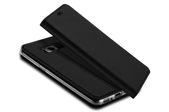 Luxury PU Leather Flip Cover , Shockproof Samsung Galaxy S8 Phone Case